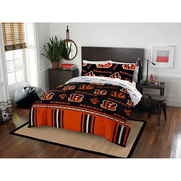 NFL 864 Cincinnati Bengals Full Bed In a Bag Set - Bed Bath & Beyond ...
