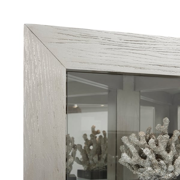 Grey 2 door Corner Curio Cabinet - Bed Bath & Beyond - 29920832