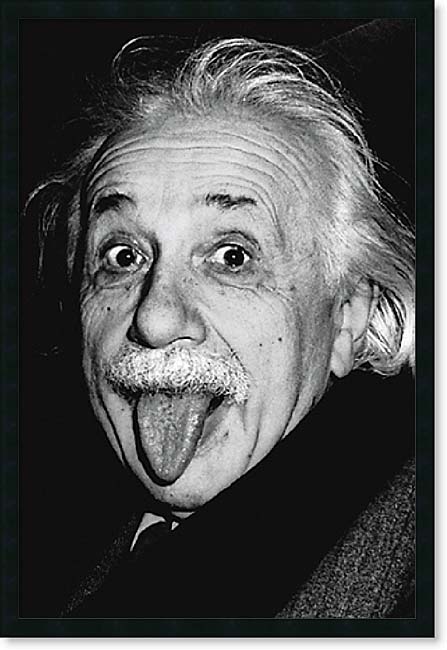 'Albert Einstein - Funny Face' Framed PosterZ - Free Shipping On Orders ...