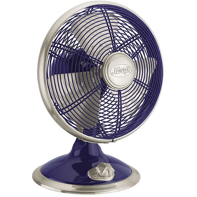 Hunter Millennium 10-inch Blue Table Fan - Free Shipping Today ...