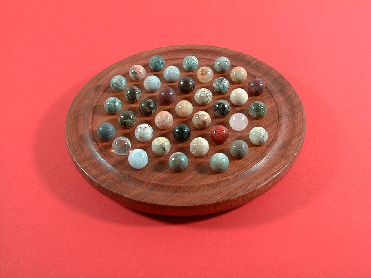 Palissandre Wood and Stone Solitaire Game (Madagascar) - Bed Bath ...