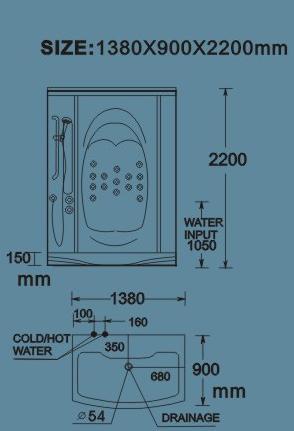 Two person Wasauna 15 jet steam shower w/ seats - Bed Bath & Beyond ...