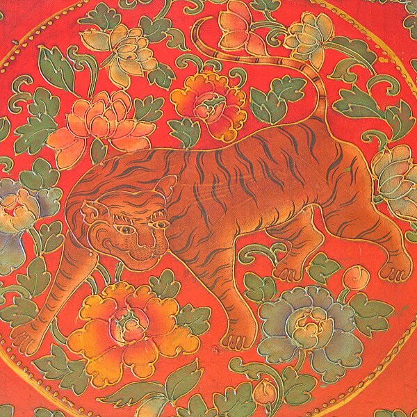 Antique Style Tibetan Tiger Opium Table - Bed Bath & Beyond - 1933126