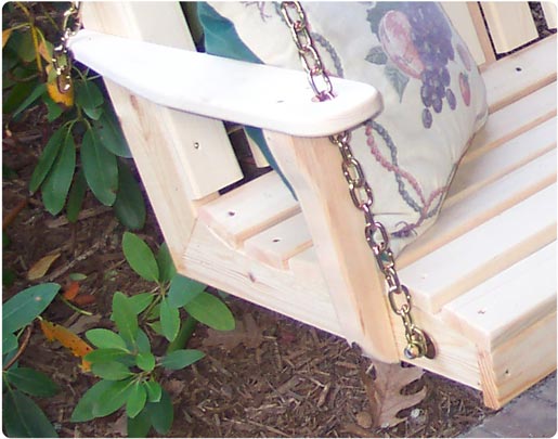 5-foot Unstained Pine Porch Swing - Bed Bath & Beyond - 1950692