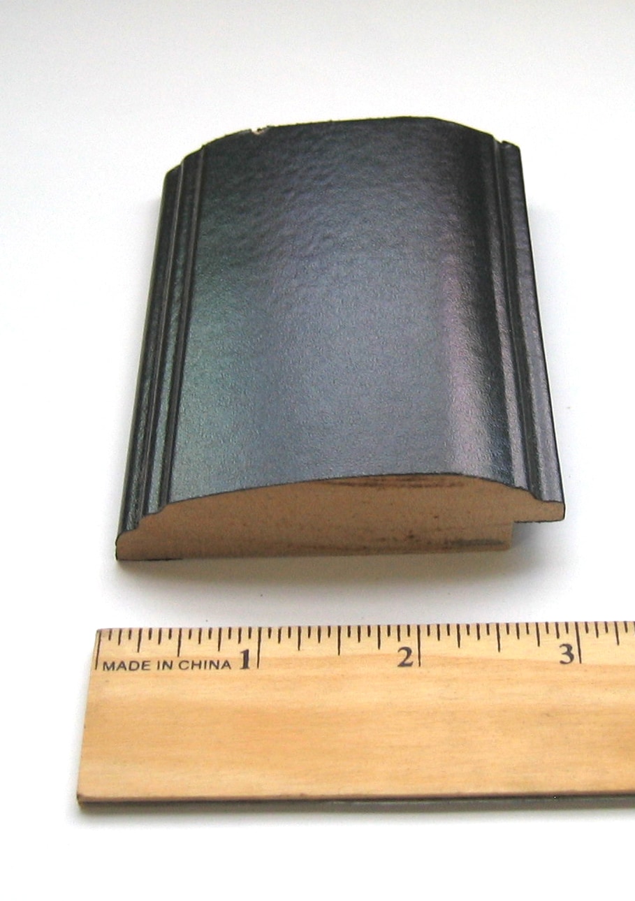 Black Grooved Frame Long Wall Mirror - Bed Bath & Beyond - 2149268