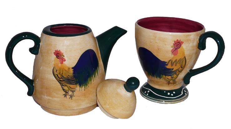 Classic Rooster Collection Tea Set - Bed Bath & Beyond - 2586886