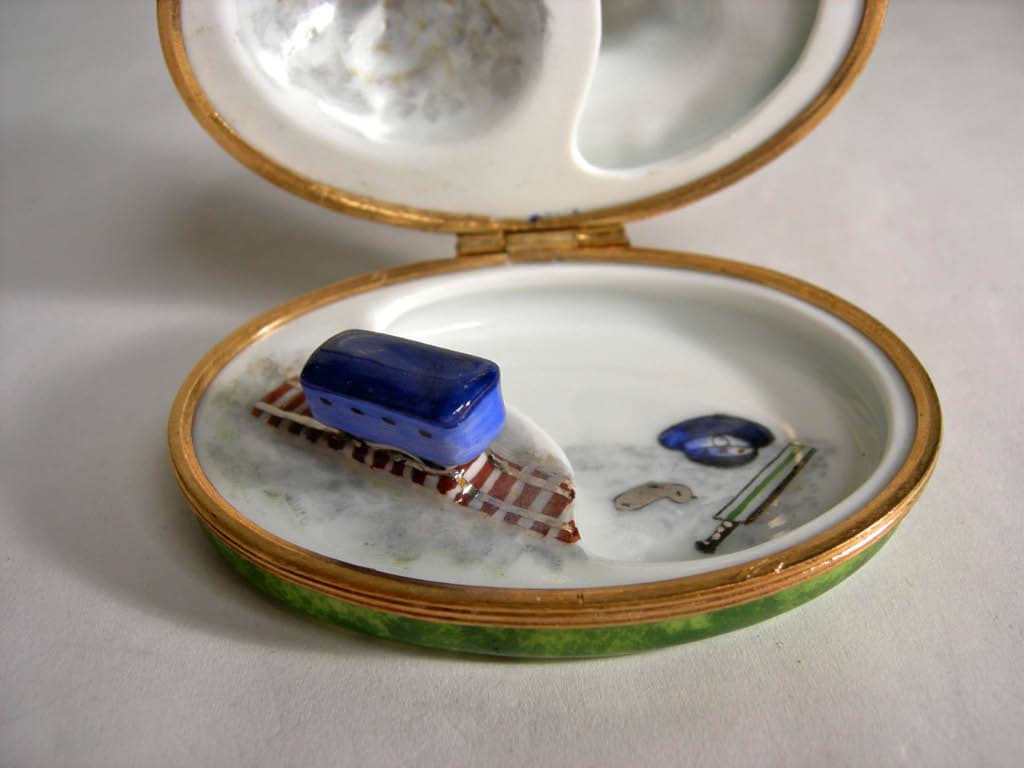 Limoges Hand-painted Village Train Keepsake Box - Bed Bath & Beyond ...