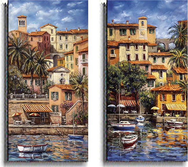 Malcom Surridge 'Harbour View & Heights' Art (Set of 2) - Bed Bath ...