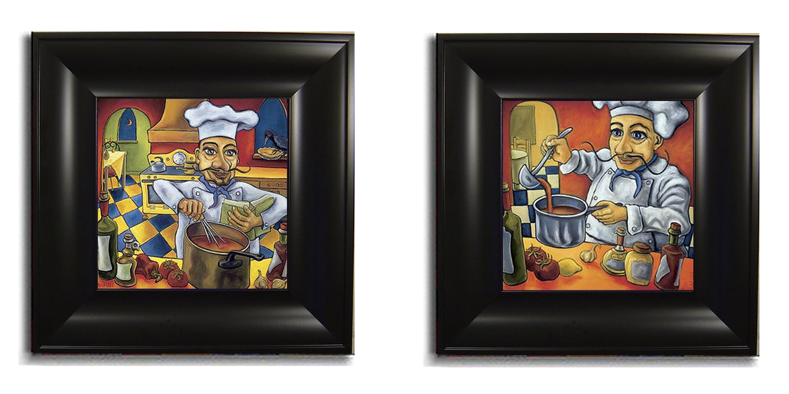 Rafuse 'Chefs Marcello and Leonardo' Framed Art - Bed Bath & Beyond ...