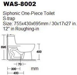 One-piece Low Profile Wasauna Toilet with Fittings - Bed Bath & Beyond ...