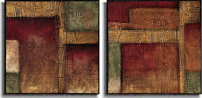 Joy Broe Between Us 2-piece Canvas Art - Bed Bath & Beyond - 3678050