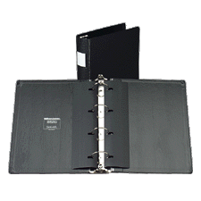 3 Ring Metal Hinge Binder, 3 Capacity, 11x8-1/2, Black - Bed Bath ...