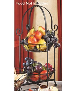 Sterno Two-tier Black Wire Display Rack (Case of 8) - Bed Bath & Beyond ...