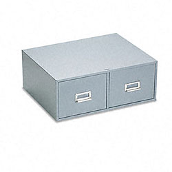 Double Drawer Steel 6 x 9 Card Cabinet - Bed Bath & Beyond - 2692348