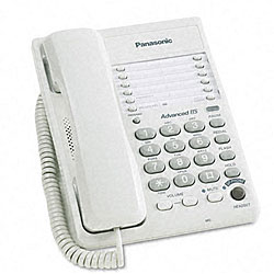 Panasonic One-Line Desk/Wall Telephone with Speakerphone in Base - Bed ...