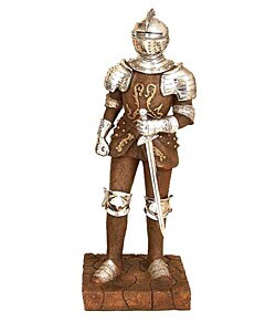 Hand-painted Medieval Knight With Sword Statue - Bed Bath & Beyond ...