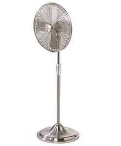 Hunter Brushed Nickel Oscillating Stand Fan - Bed Bath & Beyond - 2985742