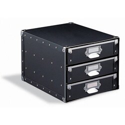 Black Polypro 3-drawer Storage Bin - Bed Bath & Beyond - 3147600