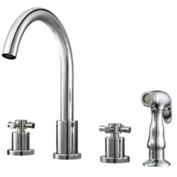 Pegasus Widespread Kitchen Faucet with Spray - Bed Bath & Beyond - 3185396