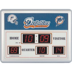 Miami Dolphins Scoreboard Clock - Bed Bath & Beyond - 3235563