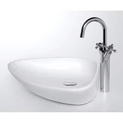 Kraus White Triangular Ceramic Vessel Sink - Bed Bath & Beyond - 3250185