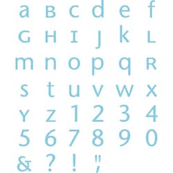 QuicKutz Metro Classic Unicase Alphabet Die Cut Shape Set - Bed Bath ...