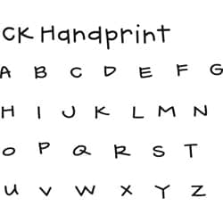 QuicKutz CK Handprint Alphabet Shadow Die Cut Shape Set - Bed Bath ...