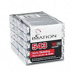 Imation 60-minute Dictation Microcassettes (Pack of 10) - Bed Bath ...