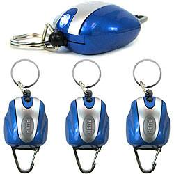 Retractable Key Ring LED Lights with Belt Clip (Set of 3) - Bed Bath ...