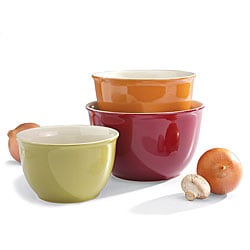 Mayfair & Jackson 3-piece Stoneware Mixing Bowl Set - Bed Bath & Beyond ...