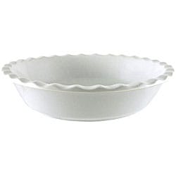 Mayfair & Jackson White Stoneware Fluted Pie Plate - Bed Bath & Beyond ...
