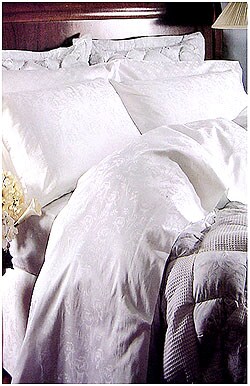 Jacquard 'Calla Lily' 310 tc Sheet Set (Queen) - Bed Bath & Beyond - 6980