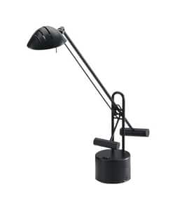 Halogen Desk Lamp, 22'' High, Uses 50 Watt Bulb, Black (Each) - Bed ...