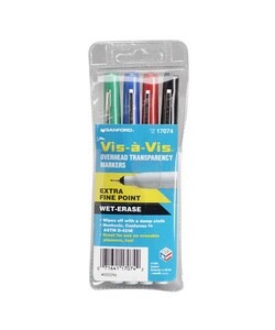 Overhead Transparency Marker, Extra Fine Point, (Set of 4) - Bed Bath ...