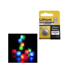 Eforcity LED Light Ice Cube and Lithium Coin Battery - Bed Bath ...