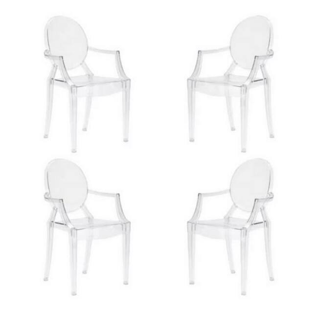 Ghost Arm Chair (set of 4) - Overstock - 30025851