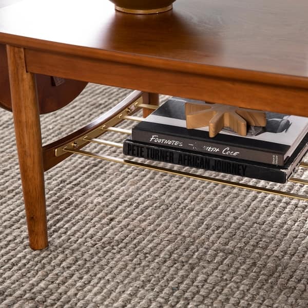 Carson Carrington Home Darwell Midcentury Modern Cocktail Table w/ Drop ...