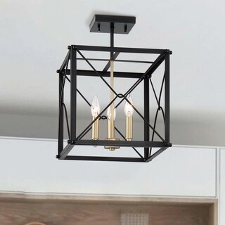 The Gray Barn Highclere Farmhouse Vintage 3-light Linear Chandelier ...