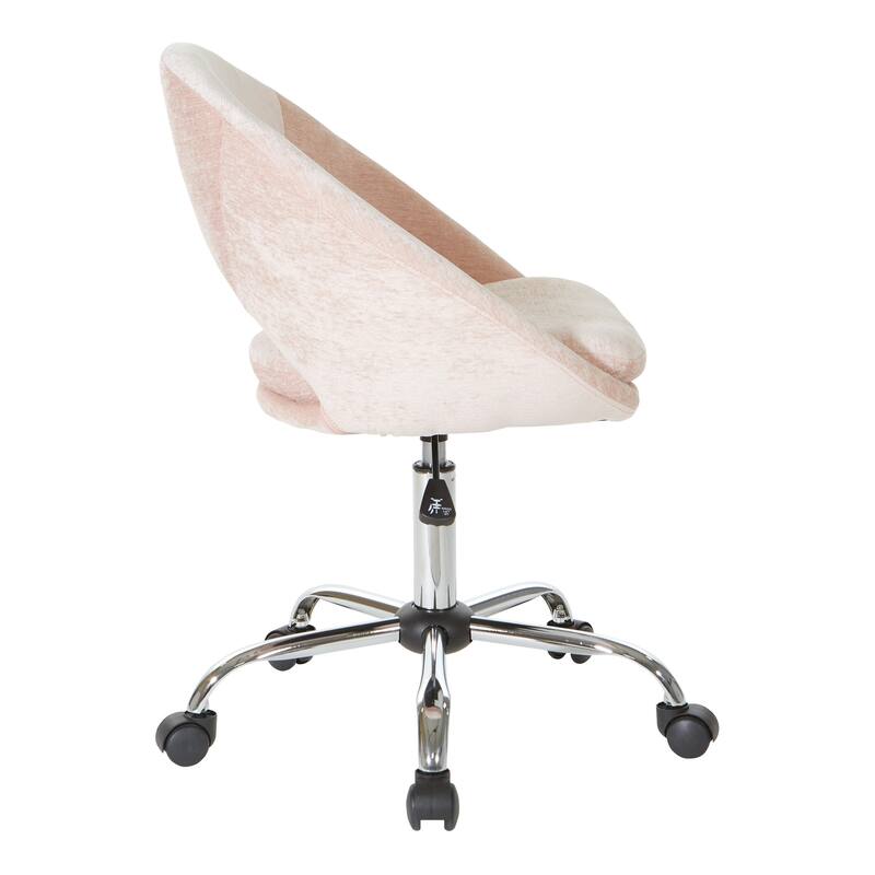 Milo Upholstered Modern Office Chair with Chrome Base - Overstock ...