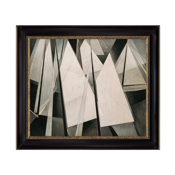 Sails by Charles Demuth 1919 Black Frame OIl Painting Canvas Print 24 ...