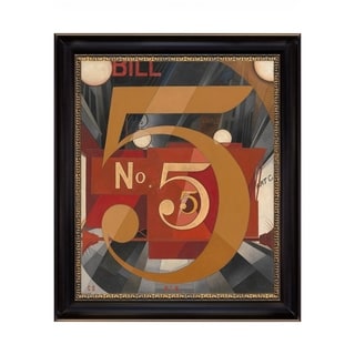 I Saw the Figure 5 in Gold by Charles Demuth 1928 Black Frame Oil ...