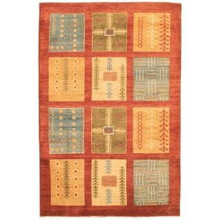 Hand-knotted Finest Gazni Copper Wool Rug - 3'11 x 6'3/3'11" x 6'3 ...