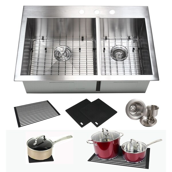 Zero Radius Farmhouse Stainless Steel Sink - Bed Bath & Beyond - 12729512