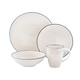 ELLE Whitestone Stoneware 16-Piece Dinnerware Set, Service For 4 - Bed ...