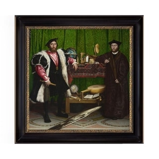 The Ambassadors by Hans Holbein Der Jungere Black Frame Oil Print on ...