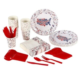 24 Set Dinnerware for Veteran's Day 4th of July Memorial Day Patriotic ...