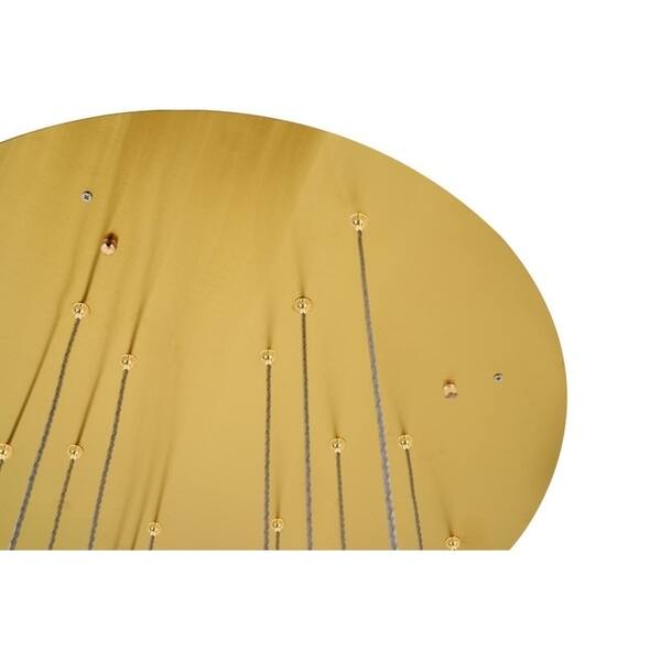 Madelyn Integrated LED chip light gold Chandelier Clear Royal Cut ...