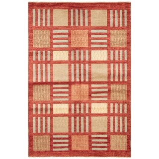 Hand-knotted Ziegler Chobi Copper Wool Rug - 5'7" x 8'5"/5'7 x 8'5 ...