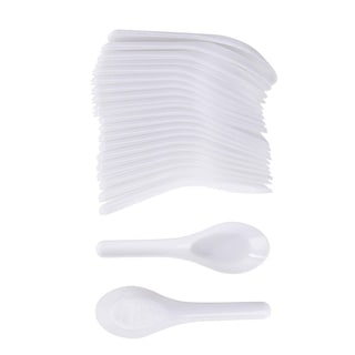 200PC Asian Soup Spoons Disposable Plastic Chinese Soup Spoons for ...
