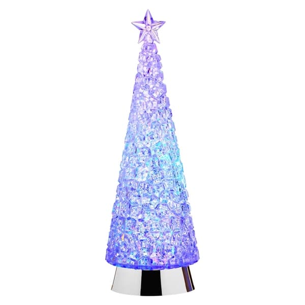 14.5" Led B/O Tmr Prism Tree Water Globe - Bed Bath & Beyond - 30137091